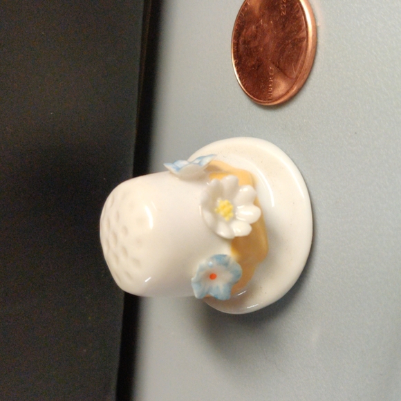 napco | Art | Thimble 3d Flowers On Hat | Poshmark